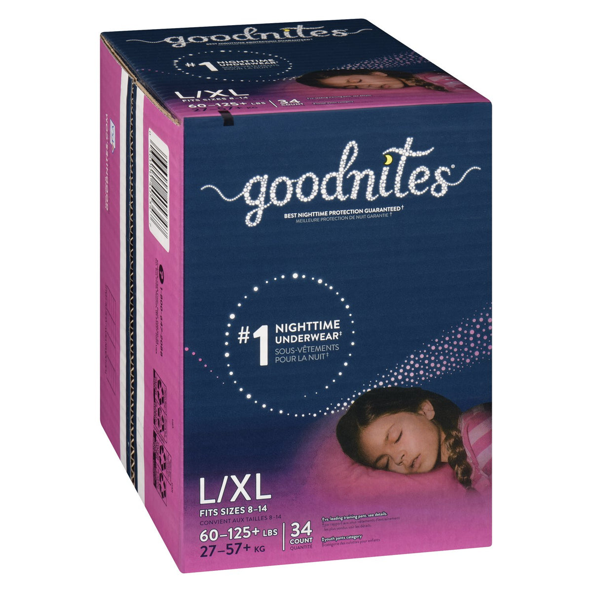 GoodNites Nighttime Underwear, for Girls, Large-Extra Large - 34 count ...