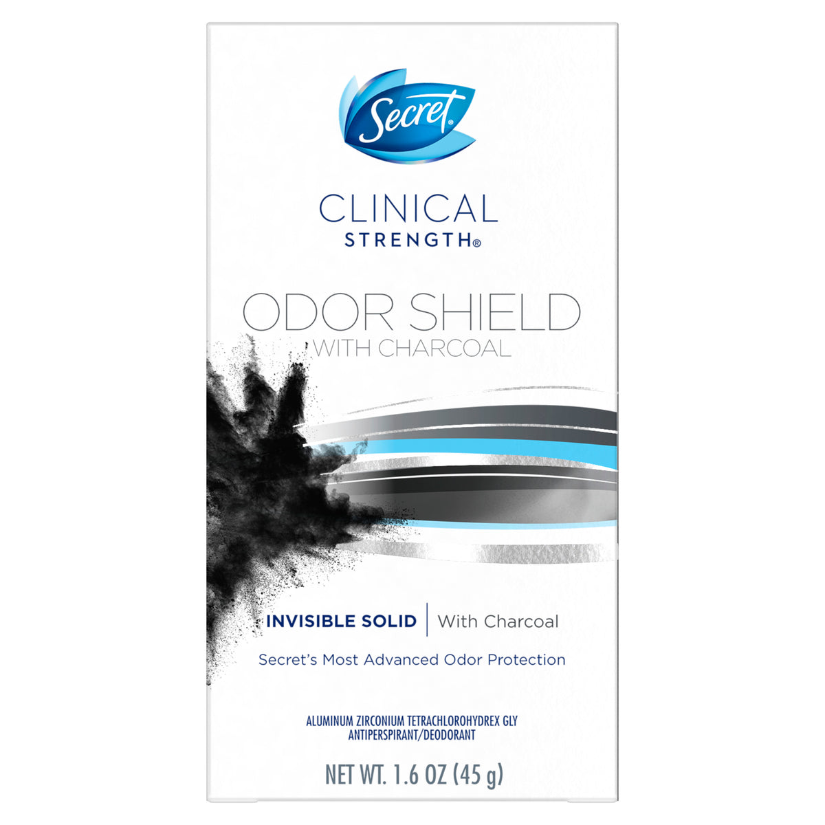 Secret Clinical Strength Odor Shield with Charcoal Invisible Solid Ant ...