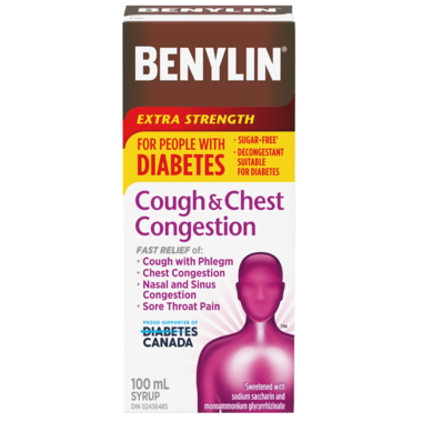 Benylin Extra Strength Cough & Chest Congestion Syrup for People with ...