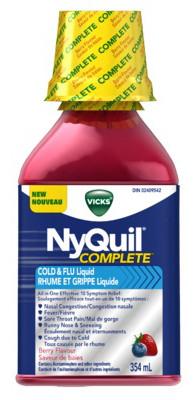 Vicks NyQuil Complete Cold & Flu Liquid, Berry Flavour – Johnstone IDA ...