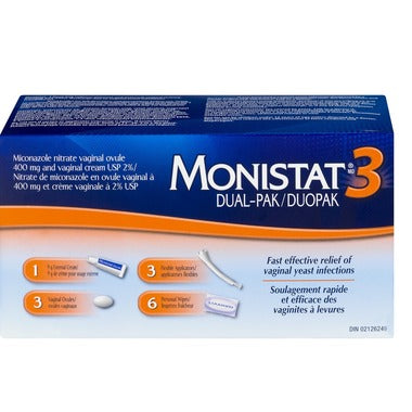 Monistat 3 Dual Pak – Johnstone IDA Pharmacy