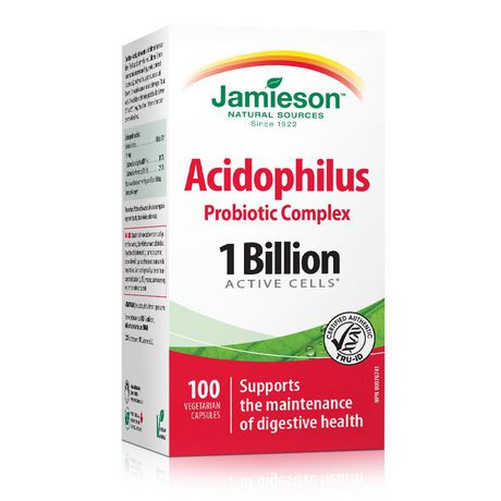 Jamieson Acidophilus Probiotic Complex 1 Billion Active Cells - 100 ca ...