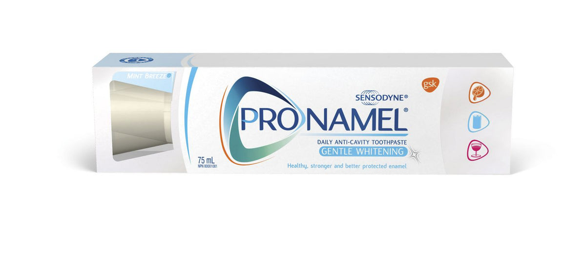 Sensodyne Pronamel Daily Anti-Cavity Toothpaste, Gentle Whitening - 75 ...