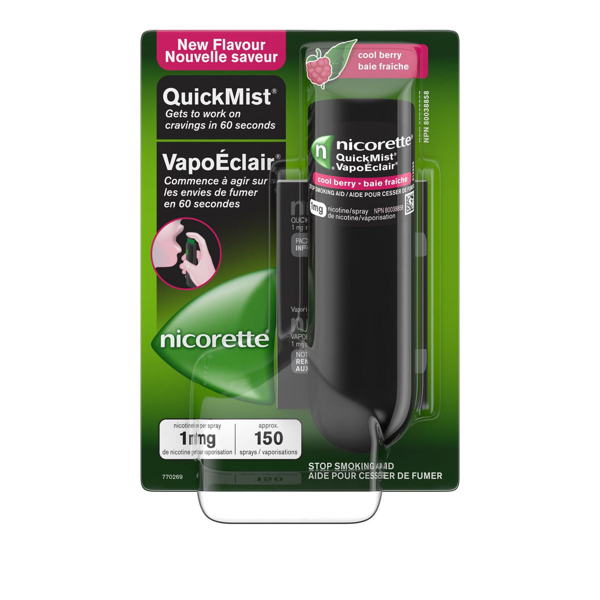 Nicorette Nicotine QuickMist Spray - 1 mg x 150 sprays – Johnstone IDA ...