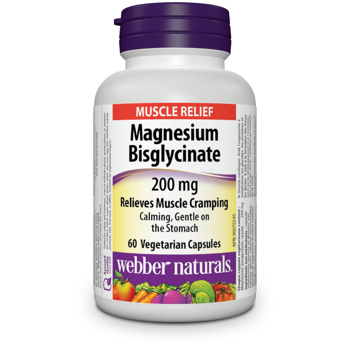 Webber Naturals Magnesium Bisglycinate 200 mg - 60 capsules – Johnstone ...