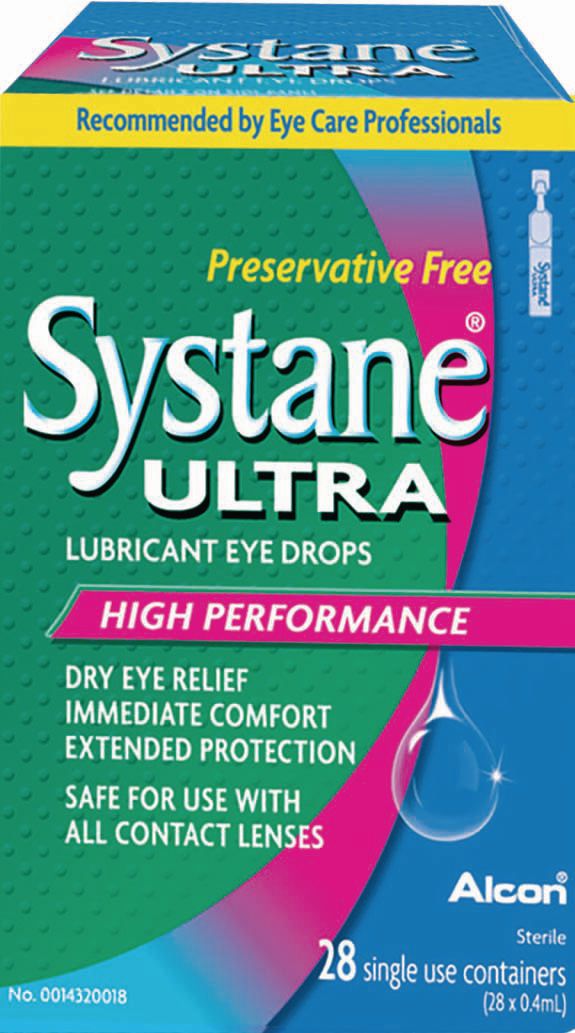 Systane Ultra Lubricant Eye Drops, High Performance - 28 single use co ...