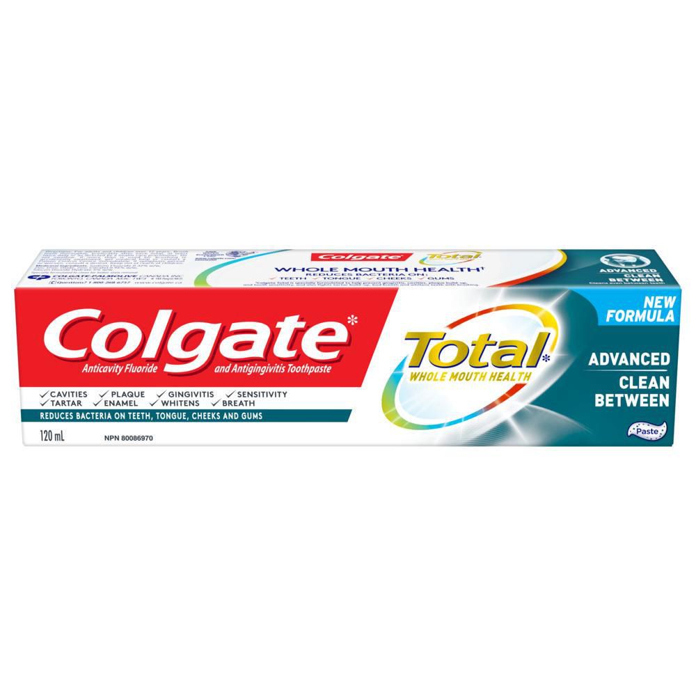 Colgate Total Advanced Clean Between Toothpaste - 120ml – Johnstone IDA ...