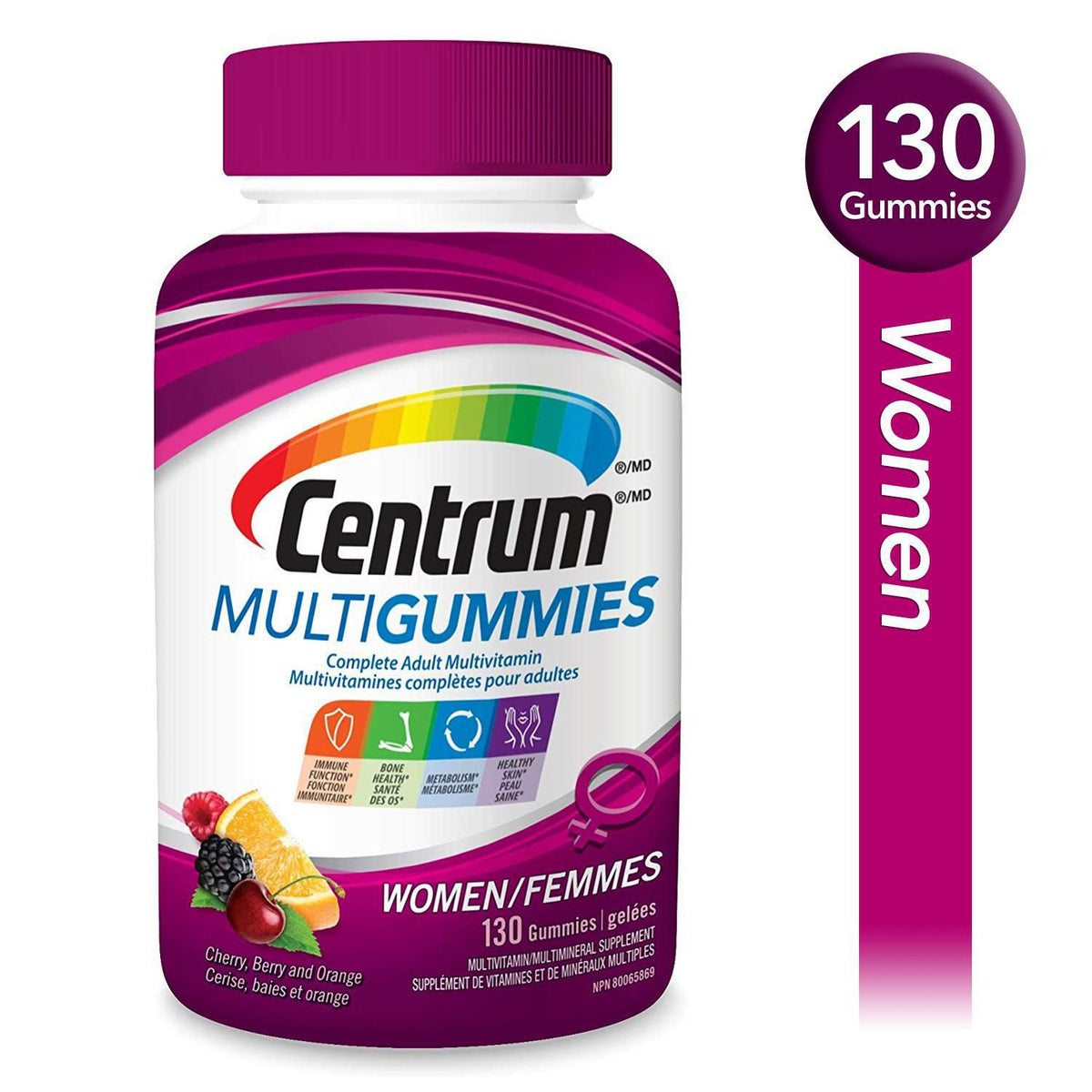 Centrum MultiGummies Women's Multivitamin Supplement Gummies - 130 gum ...