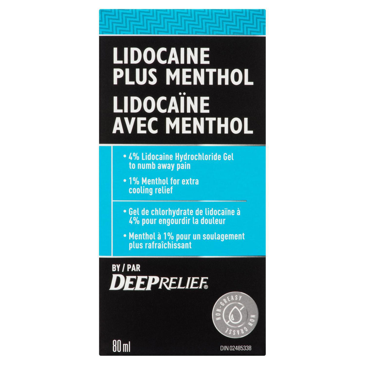 Deep Relief Lidocaine Plus Menthol Gel - 80 ml – Johnstone IDA Pharmacy