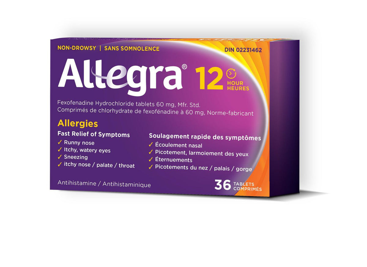 Allegra 12-Hour Non-Drowsy Allergy Relief Tablets – Johnstone IDA Pharmacy