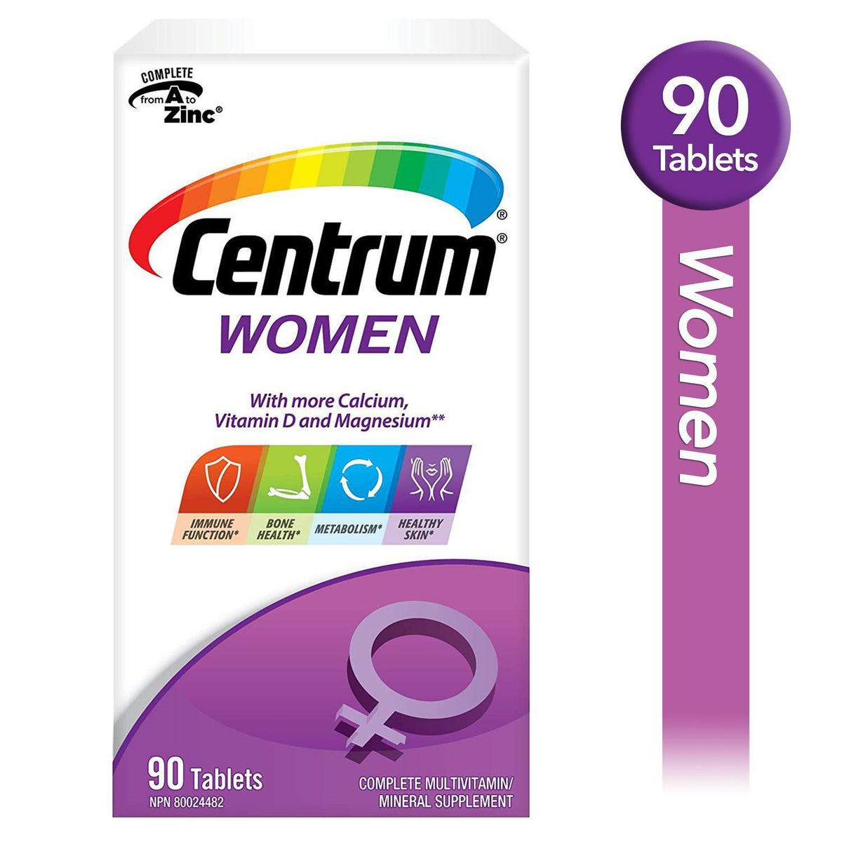 Centrum Women Complete Multivitamin & Mineral Supplement - 90 tablets ...
