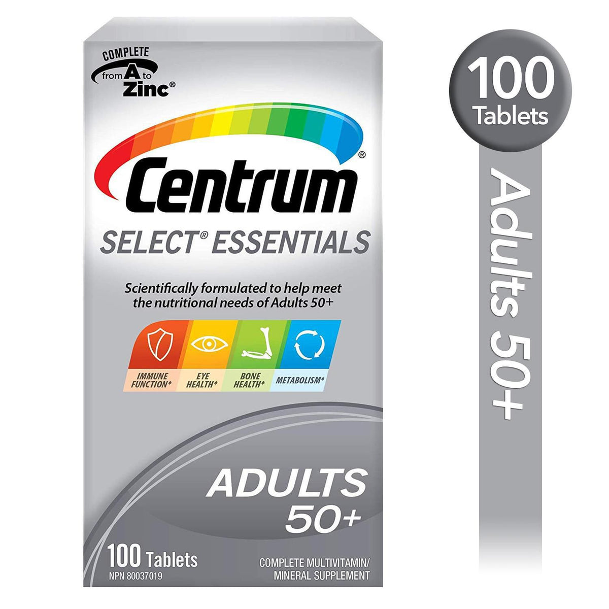 Centrum Select Chewables Adults 50+ Multivitamin Supplement - 60 table ...