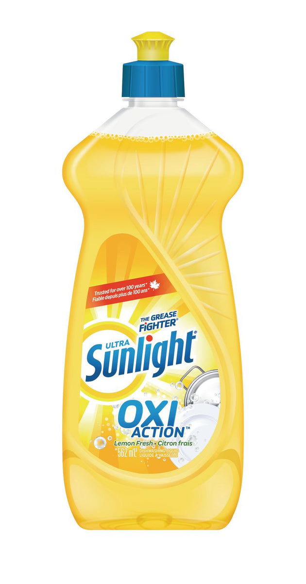 Sunlight Ultra Dishwashing Liquid, Oxi Action Lemon Fresh Scent - 562 ...