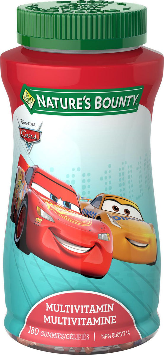 Nature's Bounty Disney Pixar Cars Multivitamin - 180 gummies ...