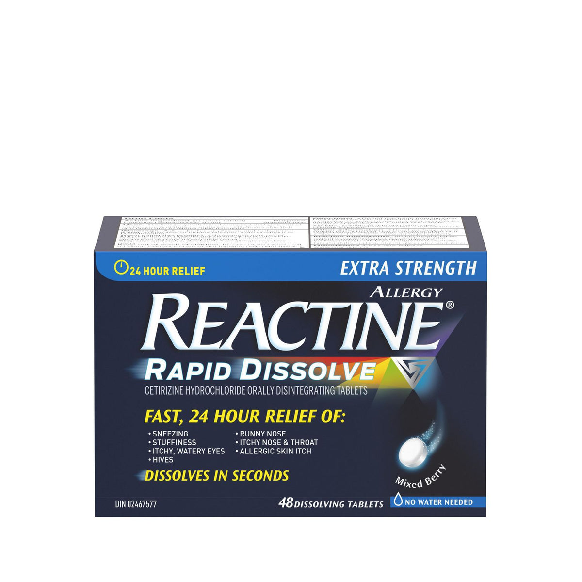 Reactine Rapid Dissolve Extra Strength Allergy Relief - 48 tablets ...