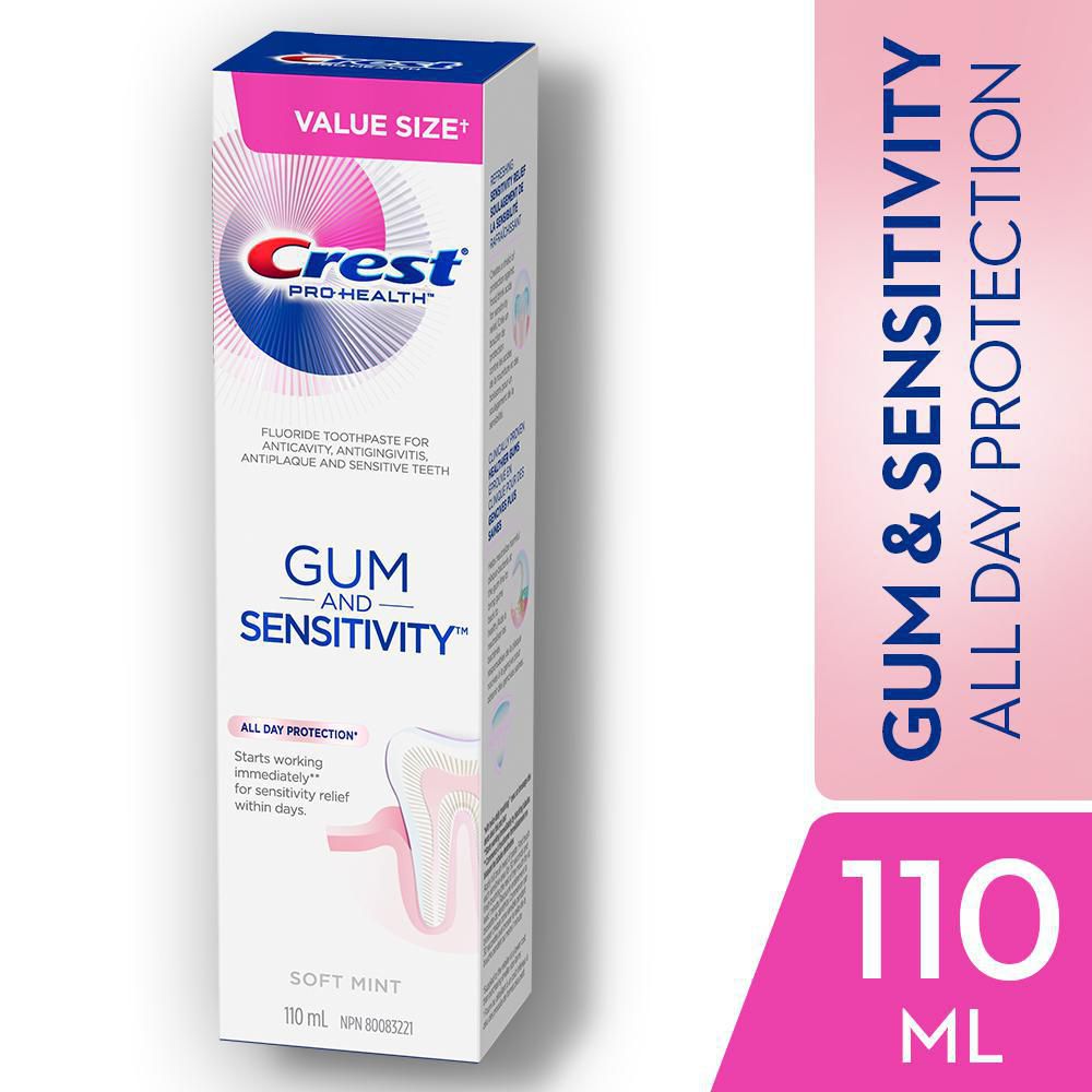 Crest Gum and Sensitivity, Sensitive Toothpaste All Day Protection - 1 ...