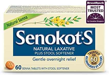 Senokot-S Natural Laxative Plus Stool Softener Tablets – Johnstone IDA ...