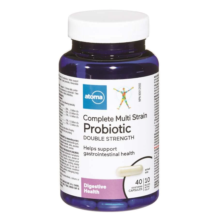 Atoma Complete Multi Strain Probiotic, 10 Billion Active Cells - 40 ca ...