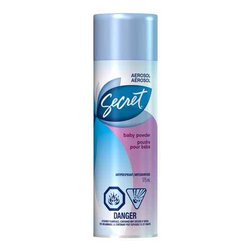Secret Aerosol Antiperspirant, Baby Powder - 175 ml – Johnstone IDA ...