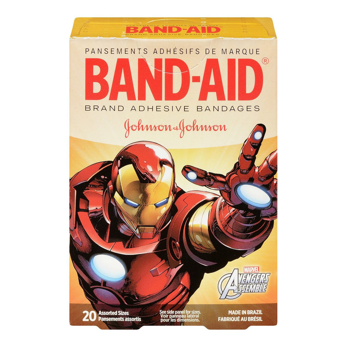 Band-Aid Kids Adhesive Bandages, Marvel Avengers - 20 assorted sizes ...