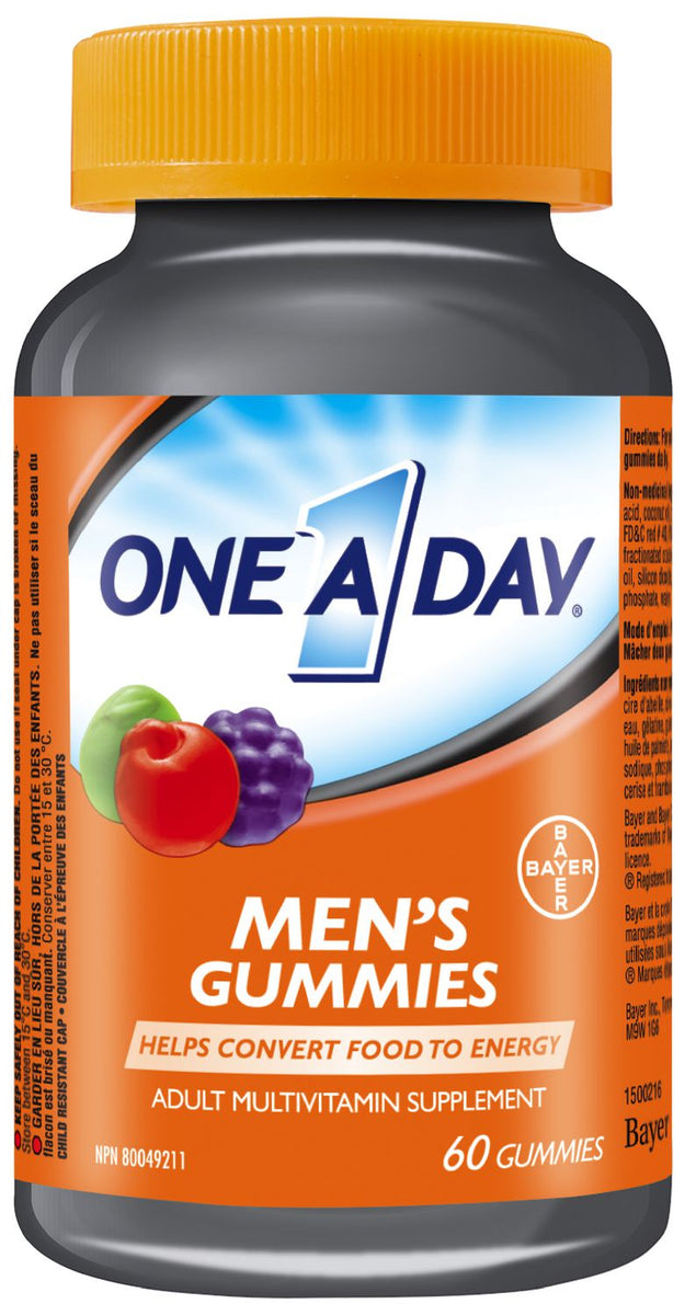 One-A-Day Men's Gummies Adult Multivitamin Supplement - 60 gummies ...