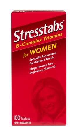 Stresstabs B-Complex Vitamins for Women - 100 tablets – Johnstone IDA ...