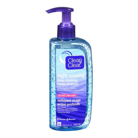 Clean & Clear Night Relaxing Deep Cleansing Facial Cleanser - 240 ml ...