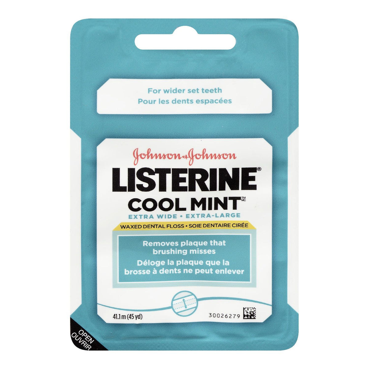 Listerine Cool Mint Extra Wide Waxed Dental Floss - 41.1 m – Johnstone ...