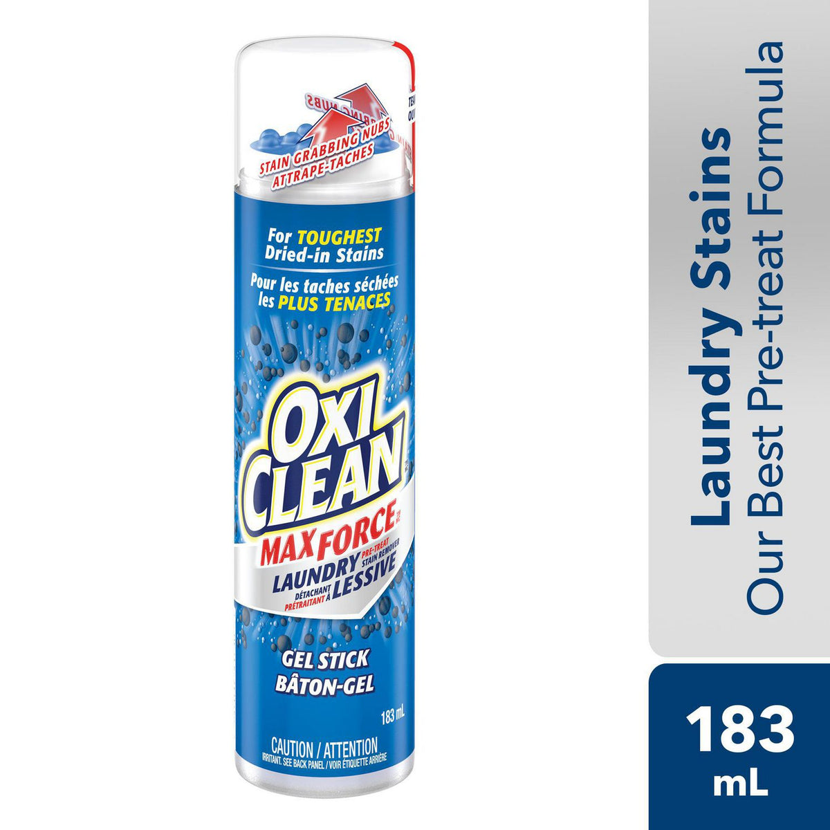 OxiClean MaxForce, Laundry Pre-treat, Stain Remover, Gel-Stick - 183mL ...