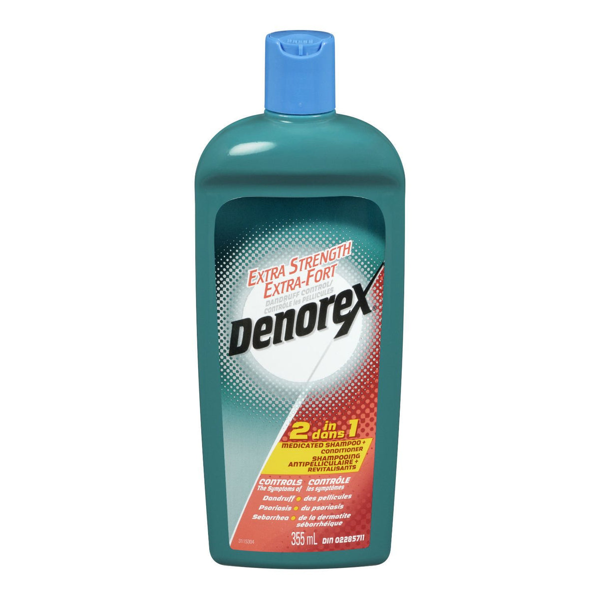 Denorex Extra Strength Medicated 2-in-1 Shampoo + Conditioner - 355 ml ...