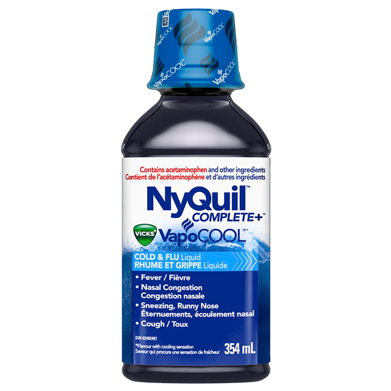 Vicks NyQuil Complete+ VapoCool Cold & Flu Liquid - 354 ml – Johnstone ...