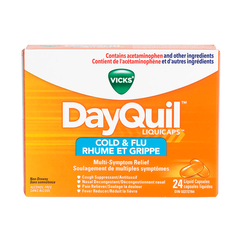 Vicks DayQuil Cold & Flu - 24 liquid capsules – Johnstone IDA Pharmacy