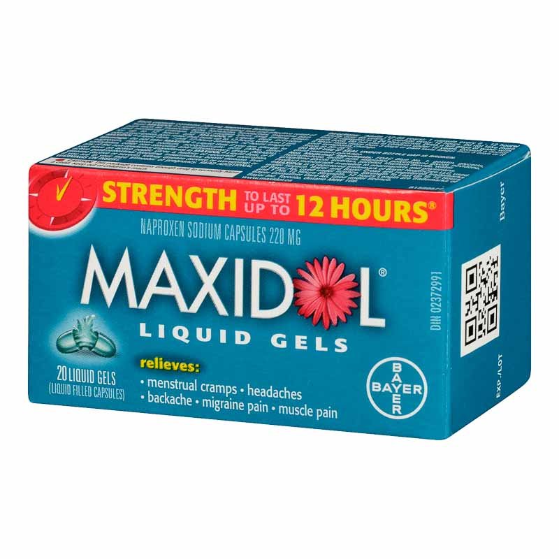 Maxidol Liquid Gels - 20 liquid gels – Johnstone IDA Pharmacy