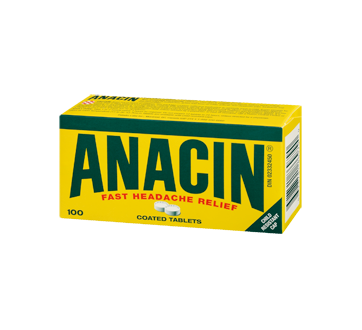ANACIN Coated Tablets - 100 tablets x 325 mg – Johnstone IDA Pharmacy