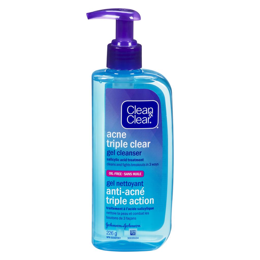 Clean Clear Acne Triple Clear Gel Cleanser 226 g Johnstone IDA Pharmacy