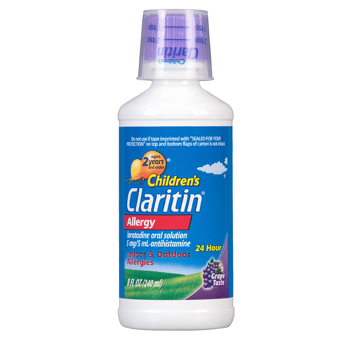 Claritin Children's Allergy Relief Syrup, Grape Flavour - 240 ml ...