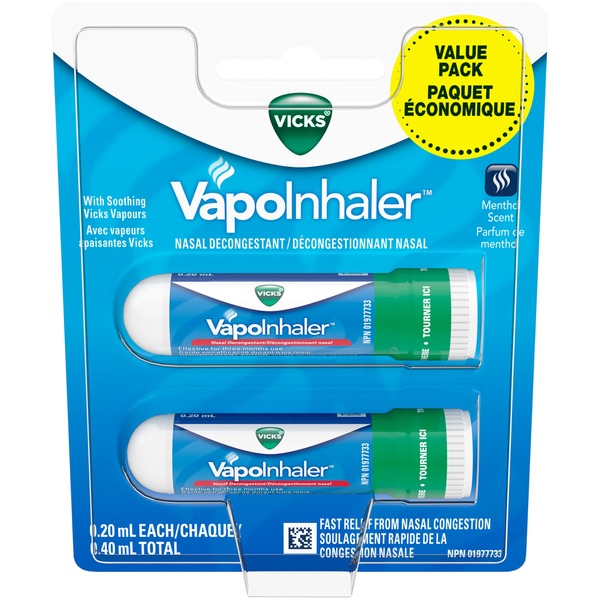 Vicks VapoInhaler Twin Pack - 0.20 ml x 2 – Johnstone IDA Pharmacy