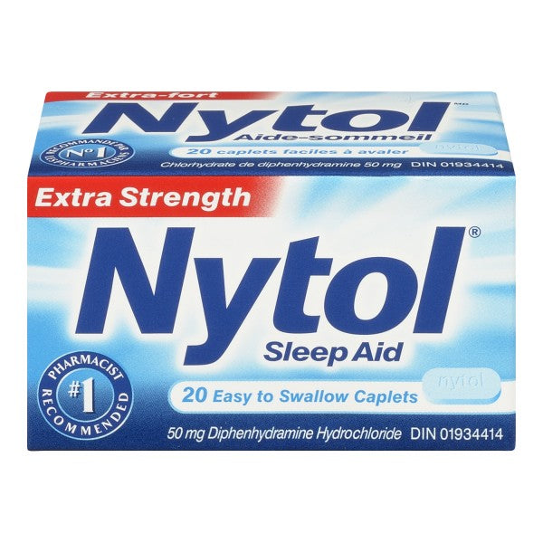 Nytol Extra Strength Sleep Aid - 20 caplets x 50 mg – Johnstone IDA ...
